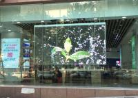 China Space Saving Transparent LED Screens 1920Hz for Stores Glass Wall for sale