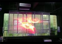 China Space Saving Transparent LED Screens 1920Hz for Stores Glass Wall for sale