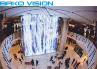 China SMD 3528 Indoor Transparent LED Screen Full Color 7.5mm Pitch Aluminum Panel IP30 for sale