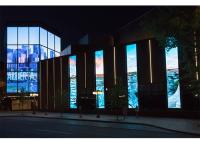 China Indoor SMD Transparent Glass LED Display P3.75-8 5500nits High Brightness Window Advertising Video Wall for sale