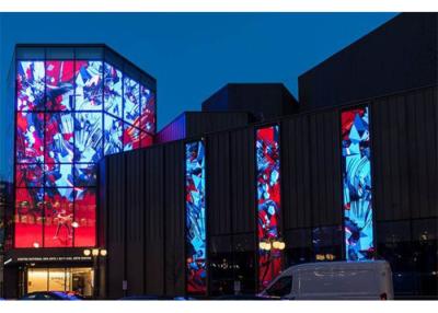 China Indoor SMD Transparent Glass LED Display P3.75-8 5500nits High Brightness Window Advertising Video Wall for sale