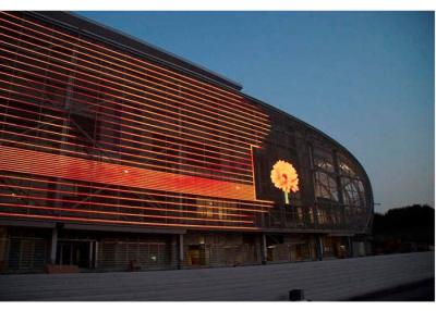 China Lightweight P15.625 DIP LED Curtain Display Panels 14kgsqm 160W for Media Facade for sale