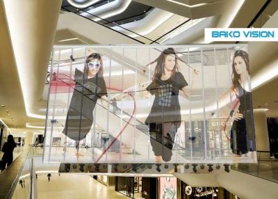 China Transparent LED Display Screen 5x8mm Pitch 5500nits Window Glass Advertising Video Wall Indoor Billboard for sale