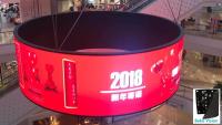 China Rental / Fixed Flexible Led Curtain Display , Full Color Led Screen Display P3 for sale