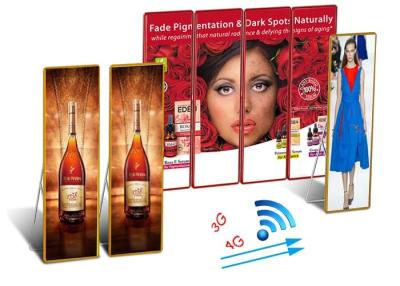 China Ultra Slim Indoor LED Poster 2880Hz Full Color High Brush for Mobile Advertising 33mm for sale