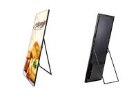 China Ultra Slim Indoor LED Poster IP40 High Refresh Rate Standing Controlled By Nova for sale