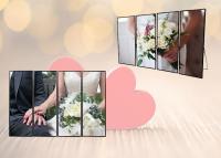 China Indoor Full Color Poster LED Display 4000:1 Contrast 33mm Slim Mobile Billboard for sale
