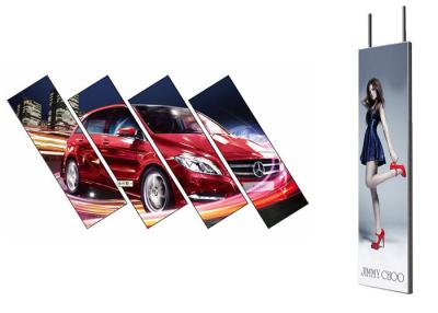 China Indoor Full Color Poster LED Display 4000:1 Contrast 33mm Slim Mobile Billboard for sale