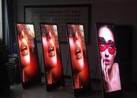 China Ultra Slim Indoor LED Poster IP40 High Refresh Rate Standing Controlled By Nova for sale