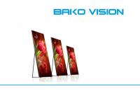 China Indoor Movable Billboard LED Poster Display 33mm Thickness 2880Hz Refresh Rate for sale