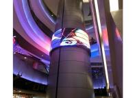 China Rubber Flexible Billboard LED Display Curved Advertising Board Indoor P3 Front Servicing for sale