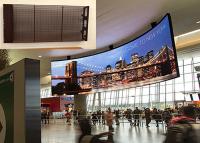 China IP67 Waterproof Outdoor Curtain LED Display P25mm 7500cd/m2 Brightness 1600pixels for sale