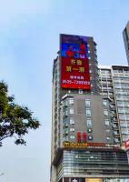 China Outdoor Curtain LED Display 25x50mm Pitch 4000 Nits Energy Saving Transparent Panel for sale