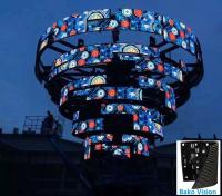China Flexible LED Screens Soft LED Module Creative Display P2.5 Magnetic Cylinder Shape Design for sale