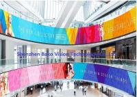 China P2.5 P3 P4 Ultra Thin Soft Ribbon Rubber Flexible LED Curtain Display 320x160mm for sale