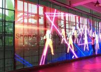 China P10 Outdoor SMD Transparent LED Display 1920Hz Aluminum Panel See Through Screen 960x640mm for sale