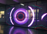China Transparent LED Screens 16 Bits High Brightness Processing LED Display For Advertising / Decoration for sale