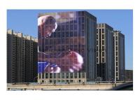 China Transparent LED Screens 16 Bits High Brightness Processing LED Display For Advertising / Decoration for sale