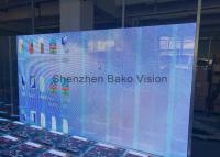 China Transparent LED Display Screen 3D Glass Indoor Outdoor 5500 nits 1920Hz for Advertising Stage Show for sale