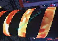 China Full Color OEM ODM Super Light Weight Foldable Flexible LED Display Creative Video Wall Screen with Soft Rubber Module for sale