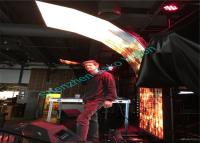 China Full Color OEM ODM Super Light Weight Foldable Flexible LED Display Creative Video Wall Screen with Soft Rubber Module for sale