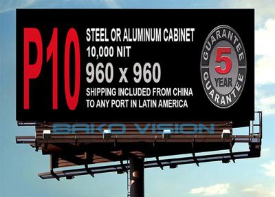 China P8 Outdoor LED Billboard 6500nits 1920Hz Refresh Rate WiFi 3G 4G Wireless for sale