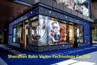 China Indoor Glass Window Led Video Display Screen Transparency Curtain LED Wall for sale