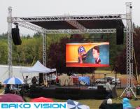 China P4.81 Outdoor Rental LED Display 6000nits IP65 Waterproof Curved Angle for sale