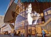 China Transparent LED Screen Glass Mounted Video Wall 80% Transparency 5500nits Brightness Full Color for sale