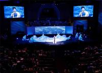 China Event Rental Mobile LED Screen Truss Hanging / Stacking Stage Backdrop 1200 Nits for sale