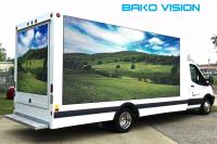 China P4.81 P6.67 Outdoor Mobile LED Screen Truck Advertising Billboard IP65 6500nits for sale