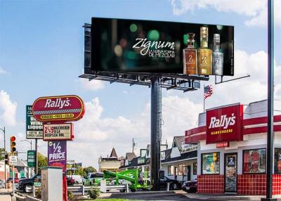 China Outdoor Fixed Advertising LED Display 6500 nits IP65 High Bright RGB Digital Billboard for sale