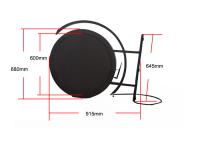 China P4.68 Outdoor Billboard LED Display 4600 Nits Round LED Sign for Store for sale