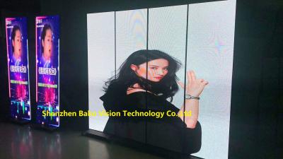 China P2.5 SMD2121 Indoor LED Poster Display 28kg 35mm Ultra Slim Form Changeable with Wheels for sale