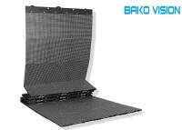 China Rental Foldable LED Screens Indoor Curtain LED Display 360° Creative Event Module Space Saving IP43 IP54 for sale
