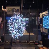 China IP30 Glass Window LED Display Full Color Transparent Screen 5500nits 100000 Hours for sale
