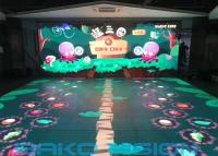 China P3.91-P8 Full Color Interactive LED Dance Floor Screen IP65 Waterproof 2500 nits for sale