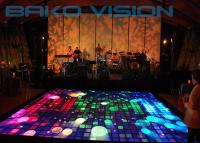 China P3.91-P8 Full Color Interactive LED Dance Floor Screen IP65 Waterproof 2500 nits for sale