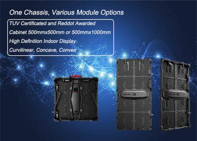 China 500x500mm Indoor Rental LED Display Die Casting Aluminum 10s Installation 4000:1 Contrast for sale