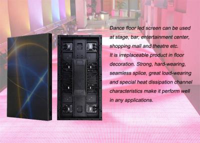 China Active LED Dancing Floor Interactive Screen IP65 Waterproof 1.8 tons Load Bearing 250mm Module for sale