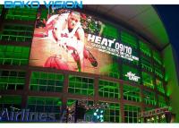 China P25 See-Through LED Curtain Display Media Facade 7500nits IP67 Aluminum for sale