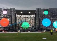 China Stage Led Backdrop Screen Rental Waterproof Outdoor High Brightness SMD P4.81 for sale
