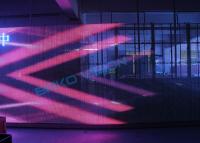 China P10 Outdoor IP65 Transparent LED Display SMD 3840Hz RGB 5500 Nits Glass Video Wall for sale