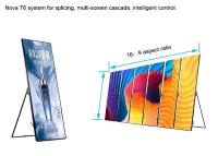 China P2.5 Indoor LED Poster Screen 3840Hz Smart Control WiFi 3G 4G Mobile APP 33mm Slim for sale