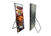 China P2.5 Indoor Poster LED Screen 568x1898mm Portable Advertising Display with 4G WiFi Cloud Control for sale