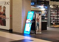 China P2.5 Indoor Poster LED Screen 568x1898mm Portable Advertising Display with 4G WiFi Cloud Control for sale