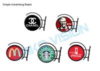 China P4.68mm Round Shape LED LOGO Sign Display 4600Nits Brightness Waterproof for sale