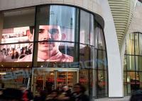 China Indoor Transparent LED Display Glass Screen Ultra Thin 1000x500mm 160 Degree View Angle for sale