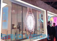 China Full Color High Resolution LED Display Screen Windows Glass 60-80% Transparency for sale