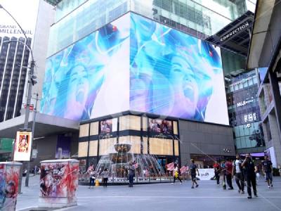 China Outdoor Waterproof Transparent LED Screen 5500 Nits 3.9x7.8mm Pitch for Glass Wall for sale